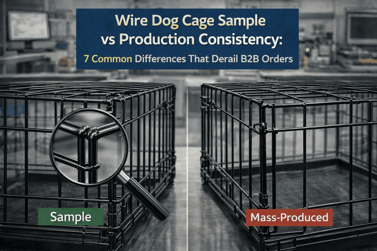 Wire Dog Cage Sample and Production Consistency Guide